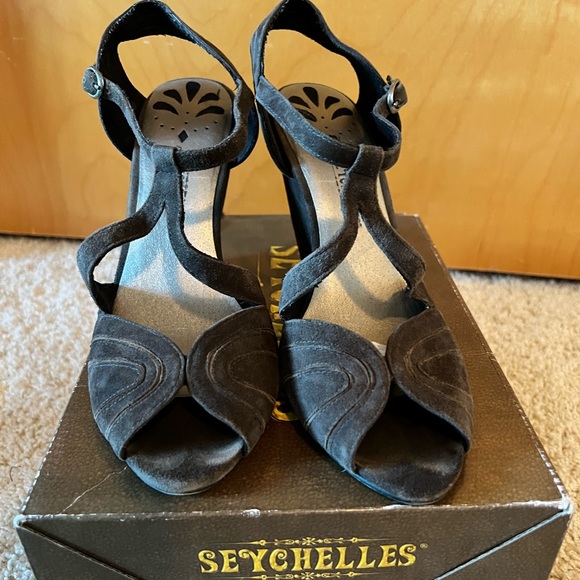 Seychelles | Shoes | Seychelles Grey Suede Wedge Heels | Poshmark